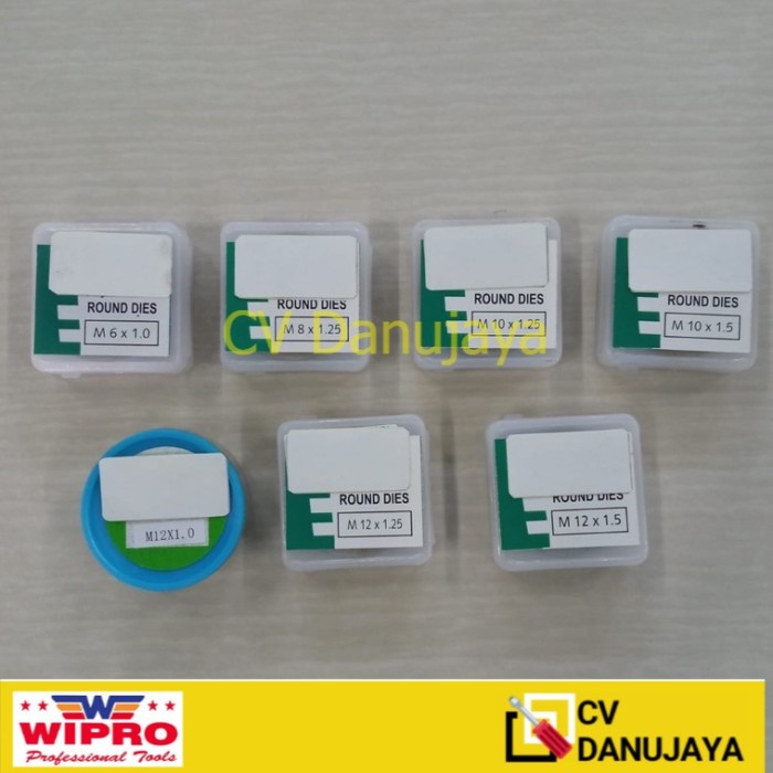 Jual Mata Senai snai Wipro luar baut Drat Halus M6 M10 M12 M13 M14 M16 ...