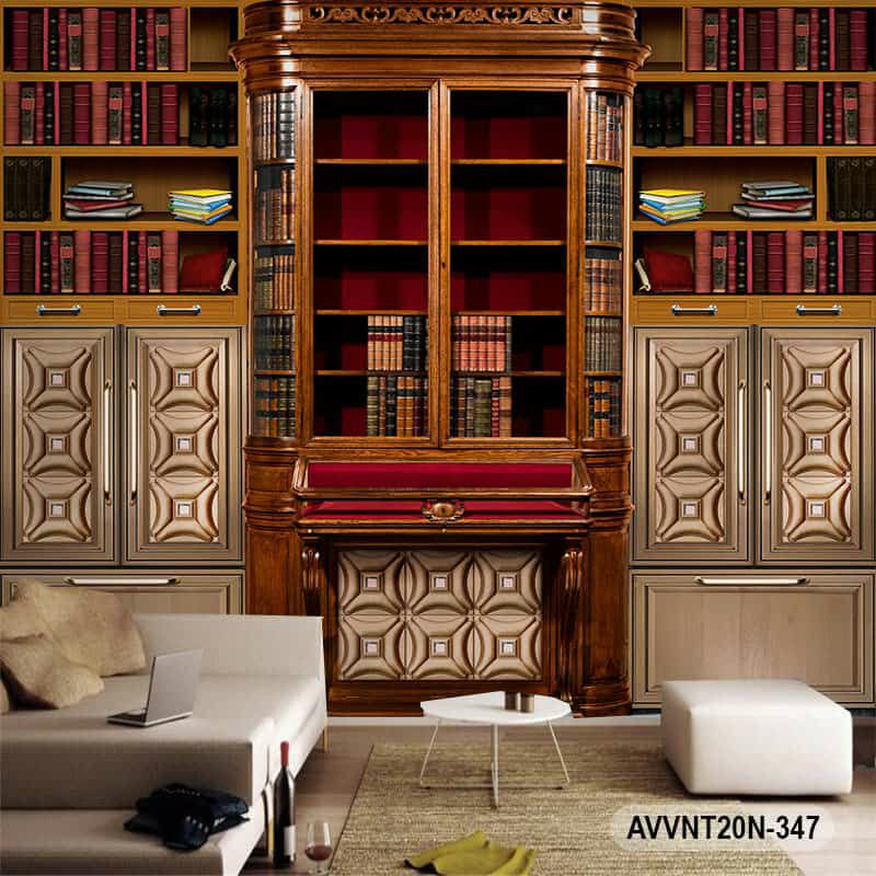 Jual Wallpaper Dinding Motif Rak Buku Wallpaper Rak Buku Wallpaper ...