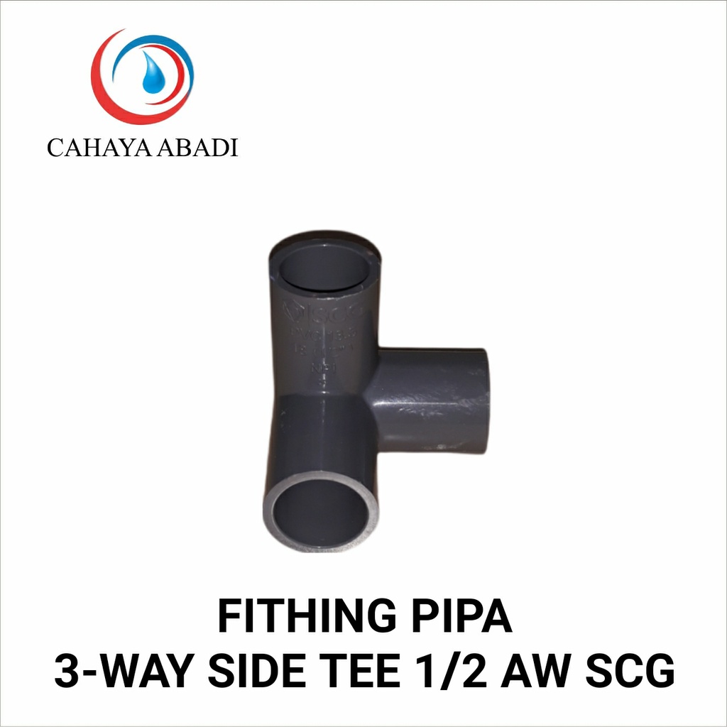 FITHING PIPA - 3-WAY SIDE TEE - 1/2 INCH AW SCG | Shopee Indonesia