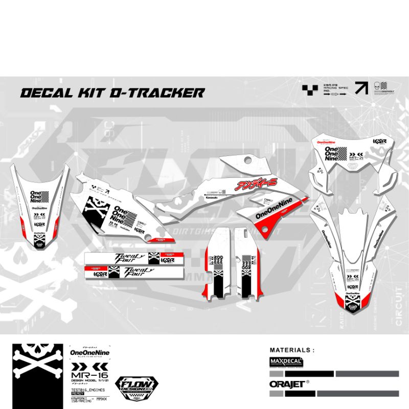 Jual DECAL STICKER D-TRACKER KSR | OneOneNine Indonesia|Shopee Indonesia