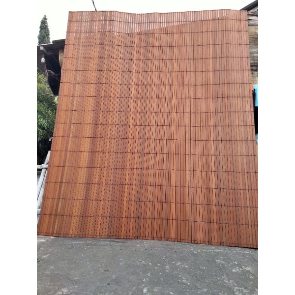 Jual Tirai/krey kayu bengkirai | Shopee Indonesia