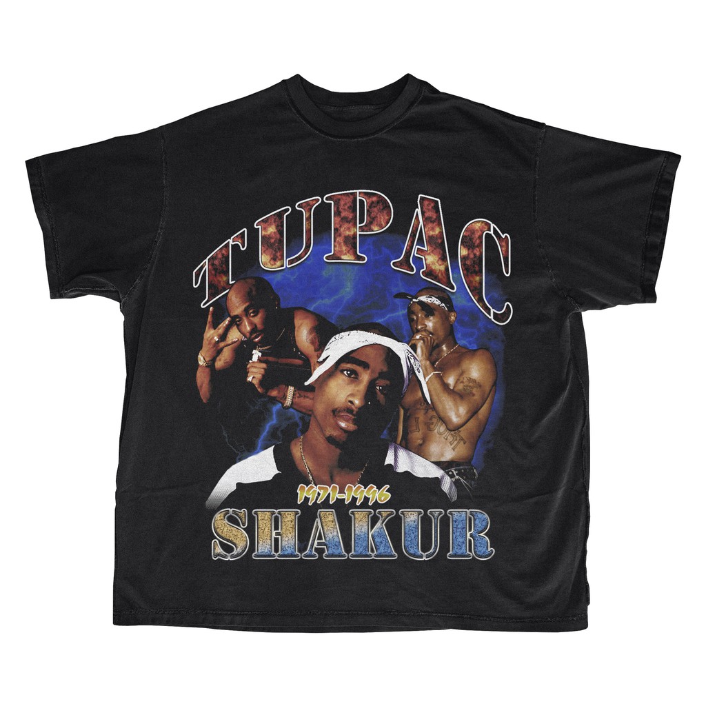 Jual Tupac Shakur ( Bootleg Tee ) Indonesia|Shopee Indonesia