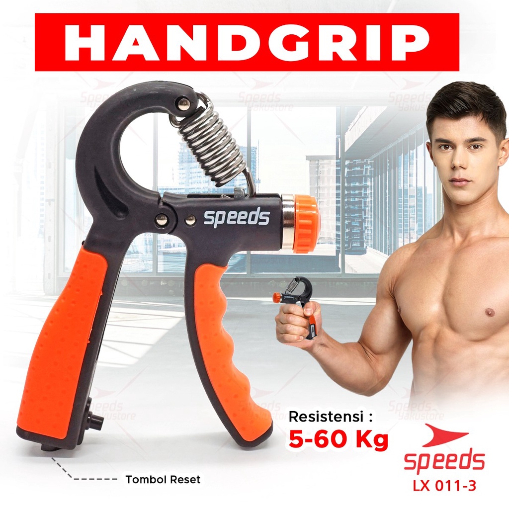 Jual SPEEDS Handgrip Hand Grip 5-60 kg Alat bantu fitness Otot lengan ...
