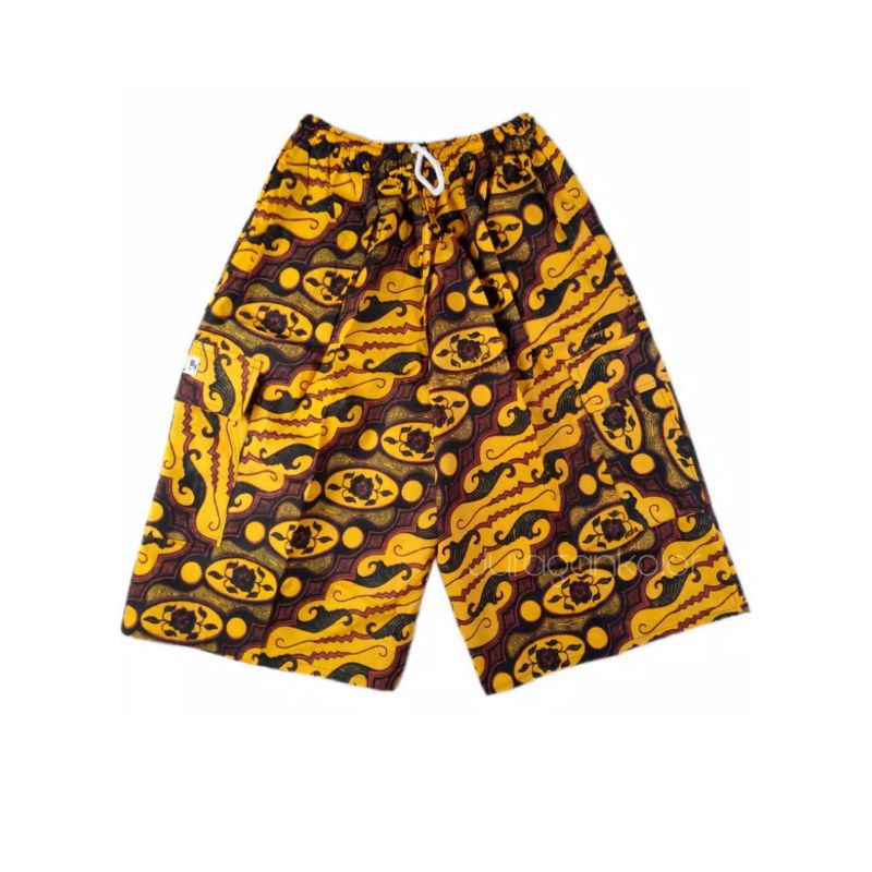 Jual Celana Kolor Pendek Batik Boim Motif Batik Pekalongan Pria ...