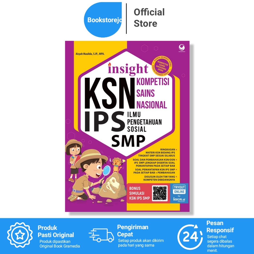 Jual Buku Insight Ksn Ips Smp/Mts - Grasindo | Shopee Indonesia