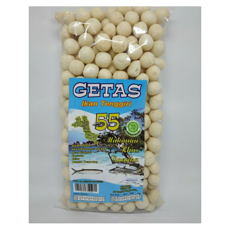 Jual Kerupuk Getas Getes Snack Cemilan Khas Bangka Cap 55 Bulat 250gram ...