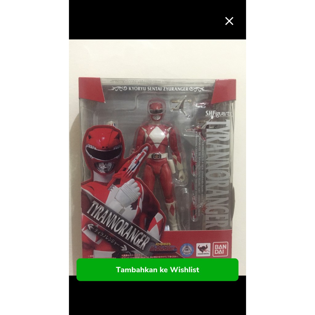 Jual Shf Tyrannoranger Mmpr Red Rangers | Shopee Indonesia