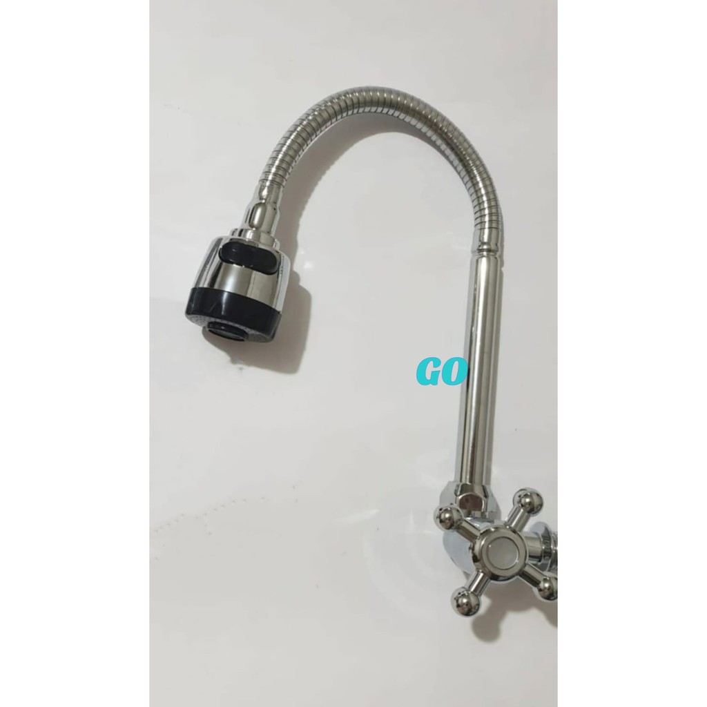 Jual Kran Sink Fleksibel Kepala Besar - Keran Angsa Bak Cuci Piring ...