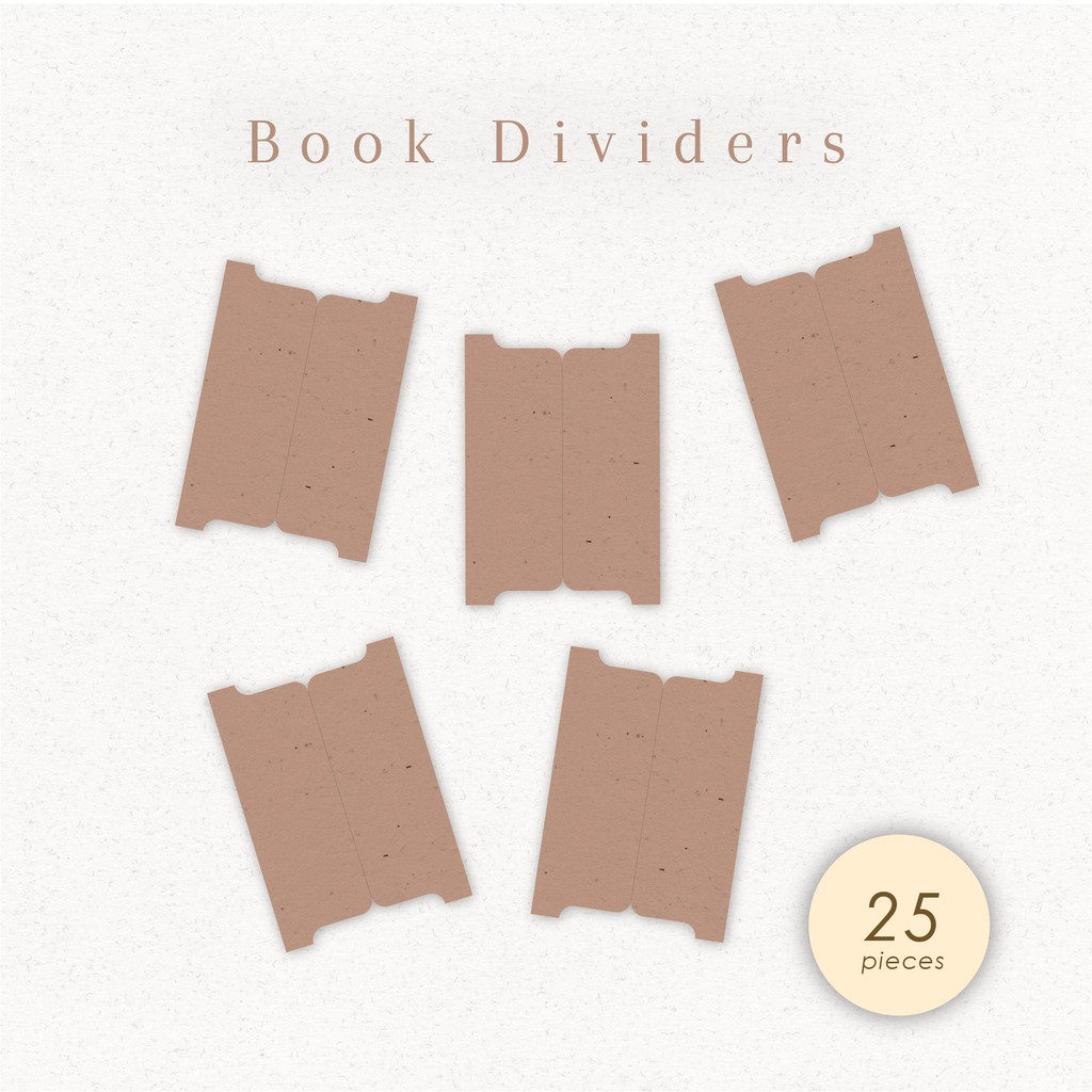 Jual Book Divider | Pembatas Buku Kraft | Notokata | Shopee Indonesia