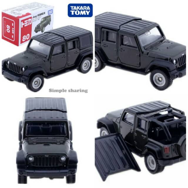 Jual tomica 80 jeep wrangler hitam miniatur Diecast takara tomy | Shopee Indonesia