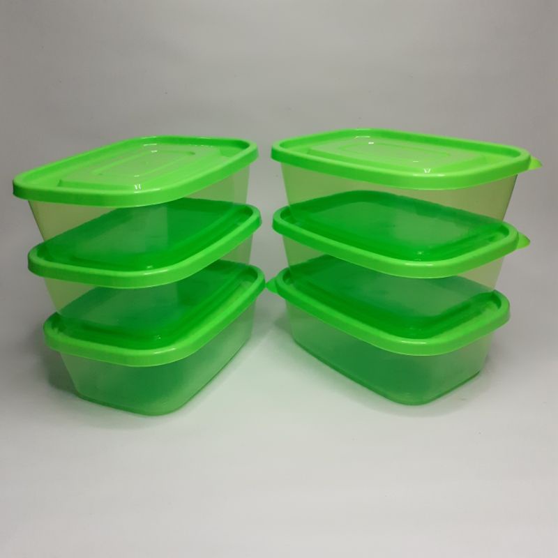 Jual WADAH PLASTIK KOTAK 6 PCS / TOPLES PLASTIK KOTAK / BOX PLASTIK ...