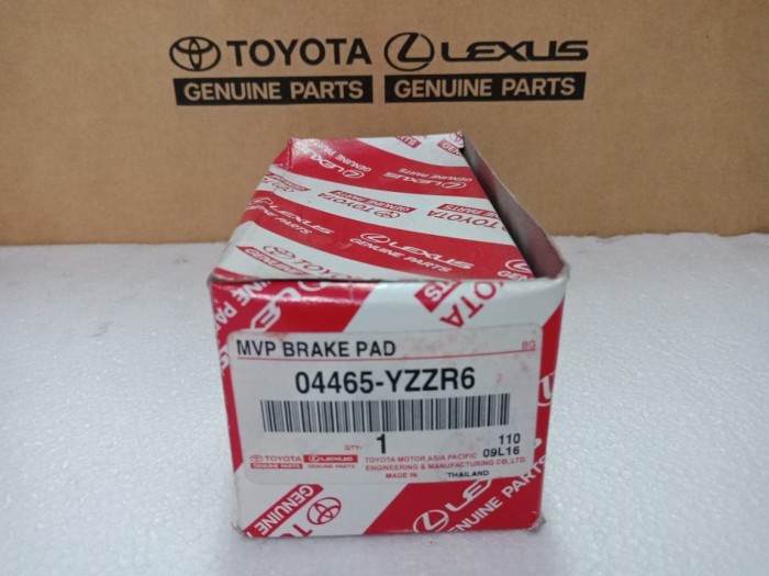 Jual Brake Pad Kampas Rem Depan Toyota Yaris Type E Original 04465 ...