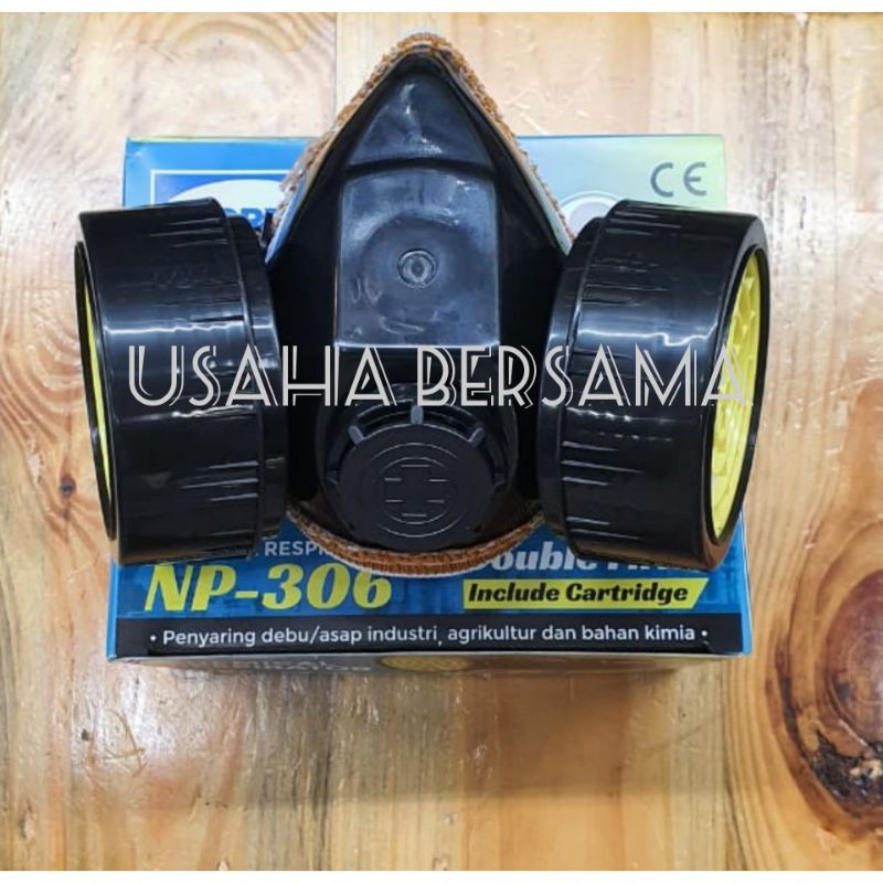 Masker Double Filter NP-306 / Masker Debu / Chemical Respirator ...