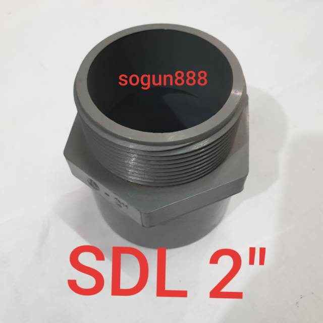 Jual Sok drat luar 2" / SDL 2 INCH material pvc tebal. | Shopee Indonesia