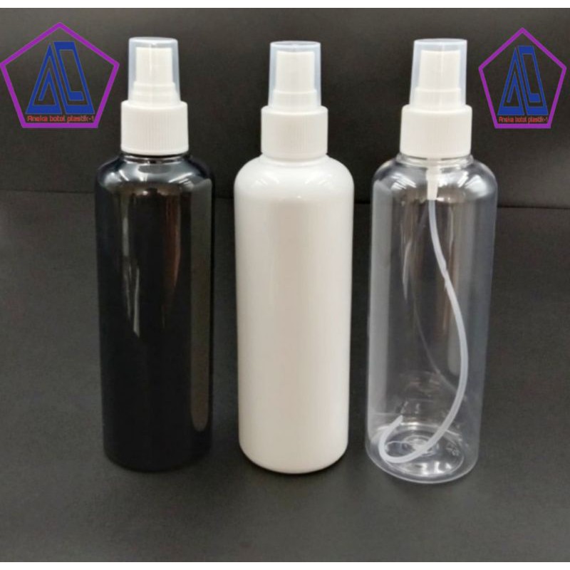 Jual botol spray 250ml tutup putih/Botol Spray Kosong spray PET 250ml/botol spray plastik ...