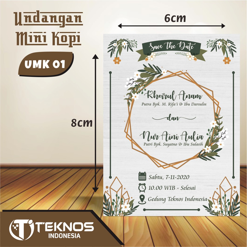 Jual UNDANGAN MINI KOPI - UNDANGAN MINIMALIS MURAH Indonesia|Shopee ...