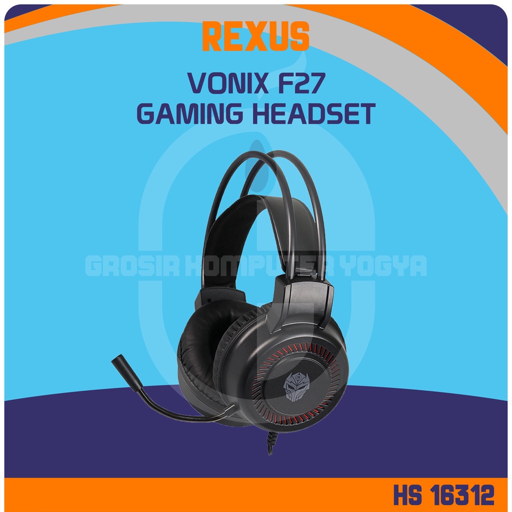 Jual Rexus Vonix F27 F-27 50mm Jack 3.5mm L with Mic Over-Ear Gaming ...