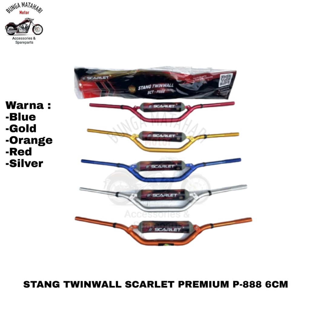 Jual STANG RANGKA MOTOR TWINWAL SCARLET SUPERMOTO KLX WR CRF TRAIL ...