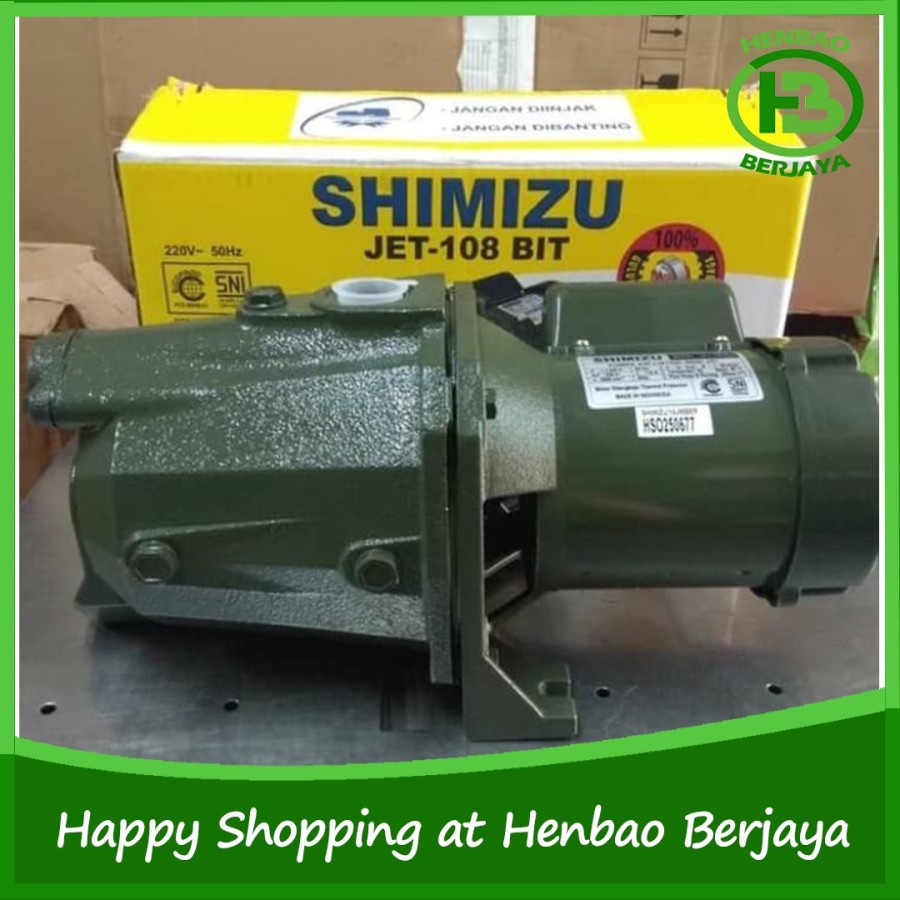 Jual Shimizu Semi Jet Pump JET108BIT Pompa Air Otomatis 11 Meter 108 BIT Indonesia|Shopee Indonesia