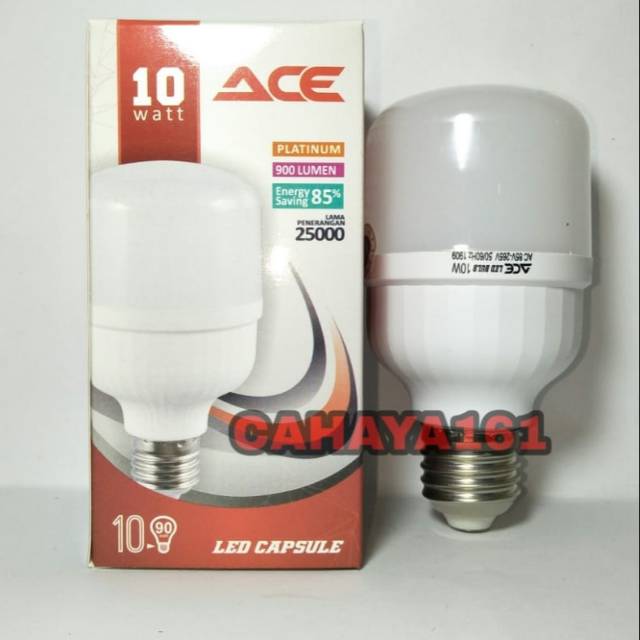 Jual Lampu Led Kapsul ACE 10 watt putih | Shopee Indonesia