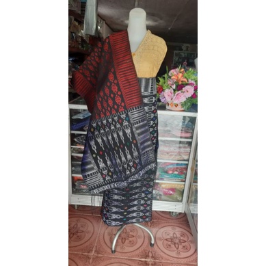 Jual SONGKET PIALA SEMI MERAH SILVER TENUN TANGAN TARURUNG SONGKET ...