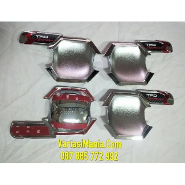 Jual Outer Handle Innova/Fortuner/Vios/Ceria/Rush/Terios Model TRD Crome | Shopee Indonesia