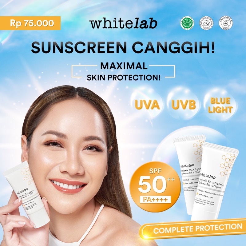 Jual Whitelab UV Shield Tank Sunscreen Gel SPF 50++ PA++++ | Shopee ...