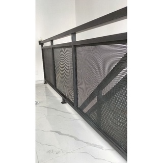 Jual balkon railing tangga pagar tangga perforated frame holow | Shopee ...