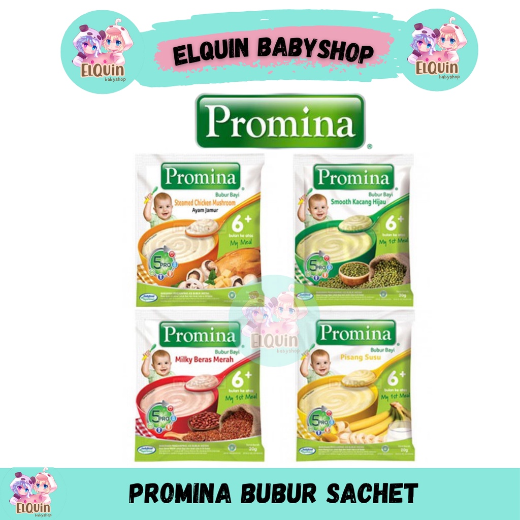 Jual Promina Bubur Bayi 6+ SACHET 20 GR x 1PCS / 8+ SACHET 25 GR ...