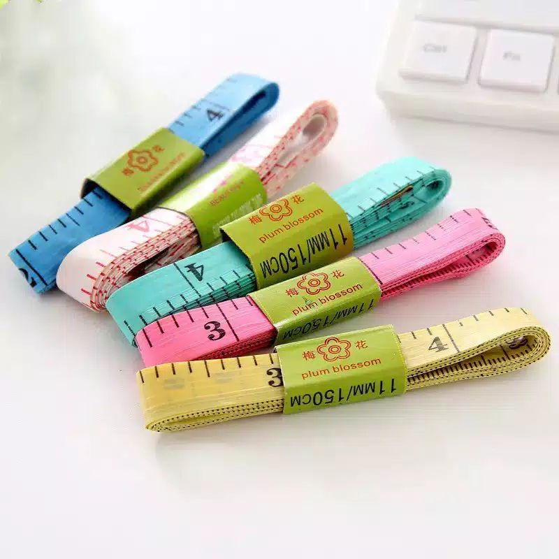 Jual METERAN JAHIT / METERAN KAIN ALAT UKUR MULTIFUNGSI 150CM / METERAN ...