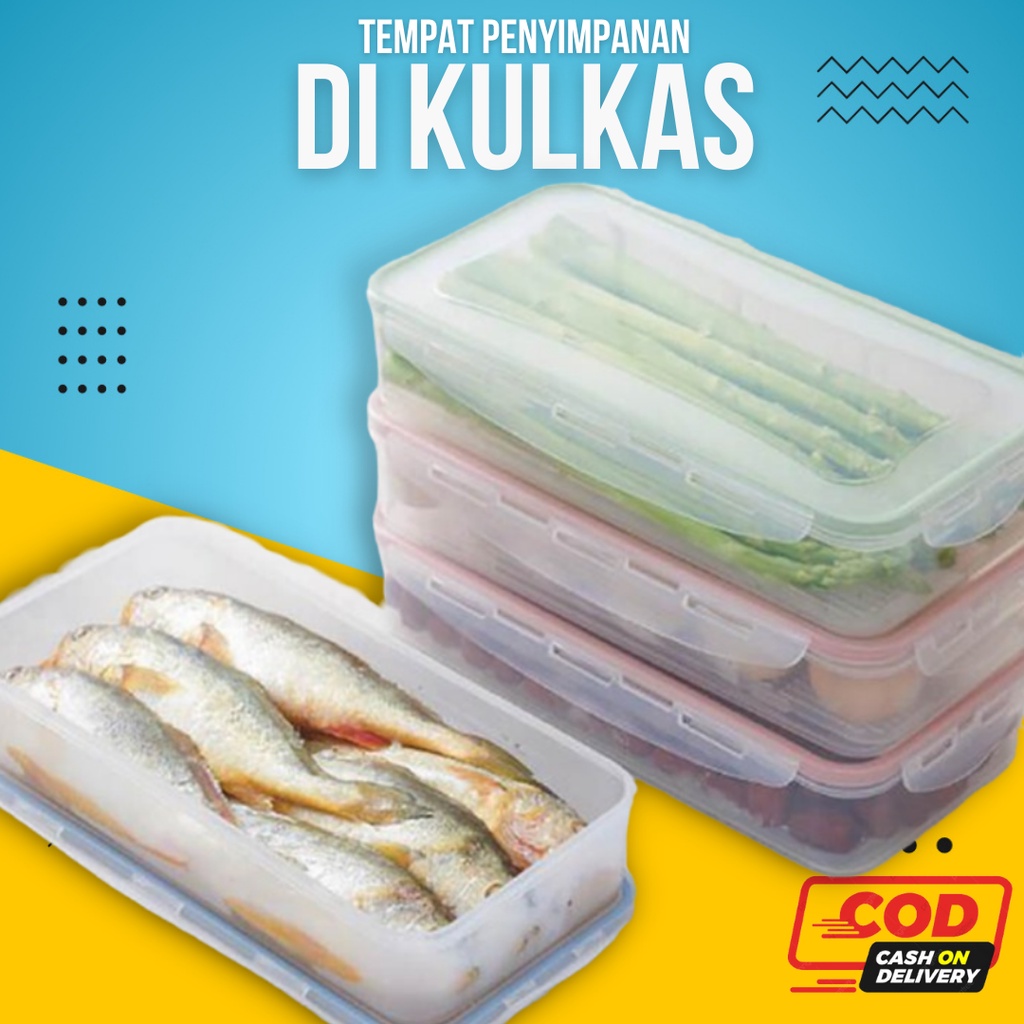 Jual KOTAK TEMPAT PENYIMPANAN MAKANAN SAYURAN IKAN SERBAGUNA DI KULKAS ...
