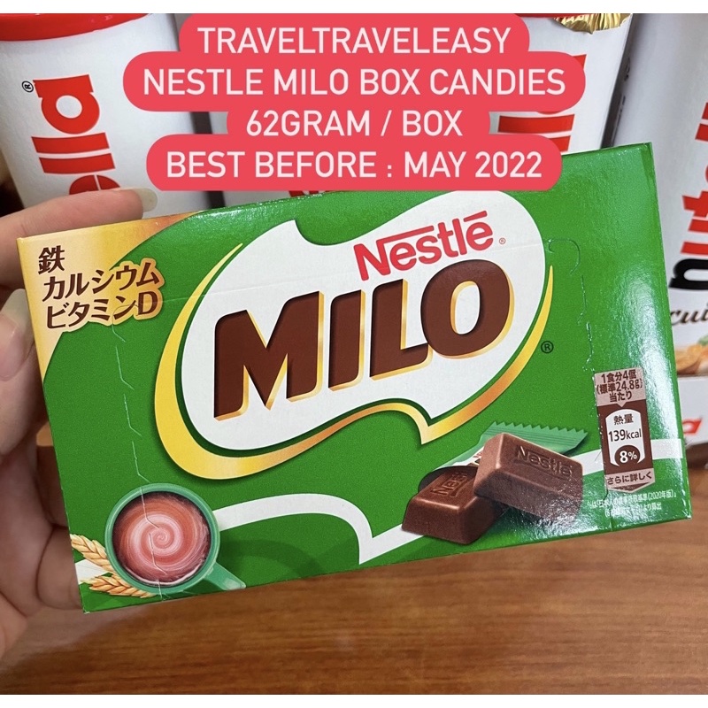 Jual Milo Chocolate Box 62gram Nestle Milo Candies Chocolate Coklat ...