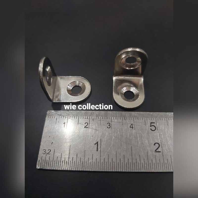 Jual PLAT SIKU STAINLESS 20MMX20MM / SIKU TAHANAN RAK 20MM / SIKU L 2CM ...