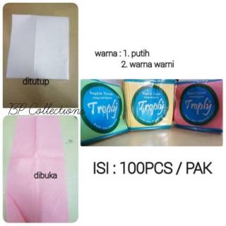 Jual 1 DUS 60 PAK TISSUE NAPKIN 100 SHEETS TISU SNACK KULINER MAKAN ...