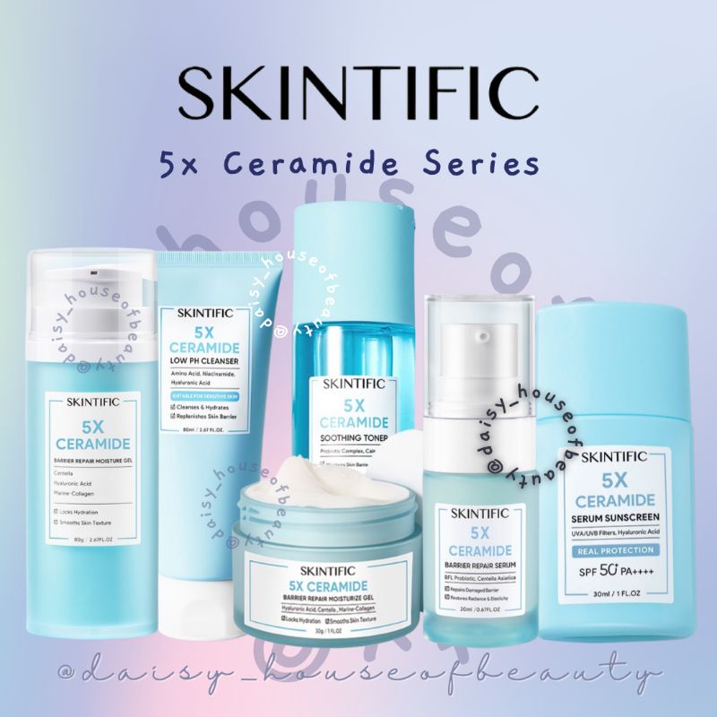 Jual Skintific 5X Ceramide Series - Low pH Cleanser, Soothing Toner, Barrier Repair Serum ...