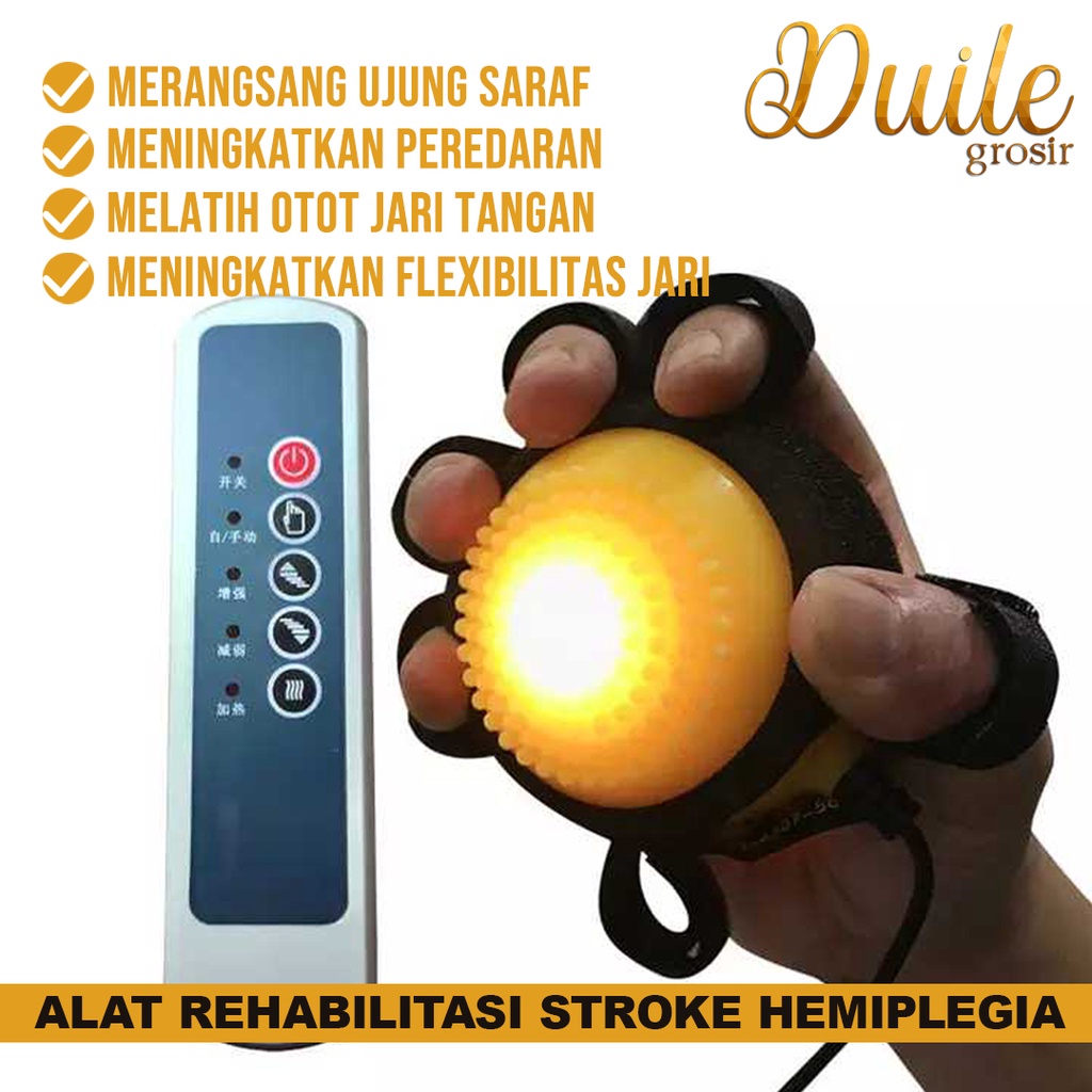 Jual Alat terapi massage ball getar panas infrared untuk jari tangan ...