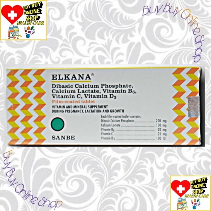Jual Elkana Sanbe 100 Tablet Multivitamin & Mineral Untuk Anak dan ...