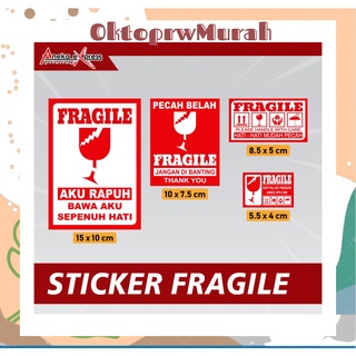 Jual LABEL PENGIRIMAN AWAS PECAH / STIKER PECAH BELAH KEMASAN OLSHOP ...