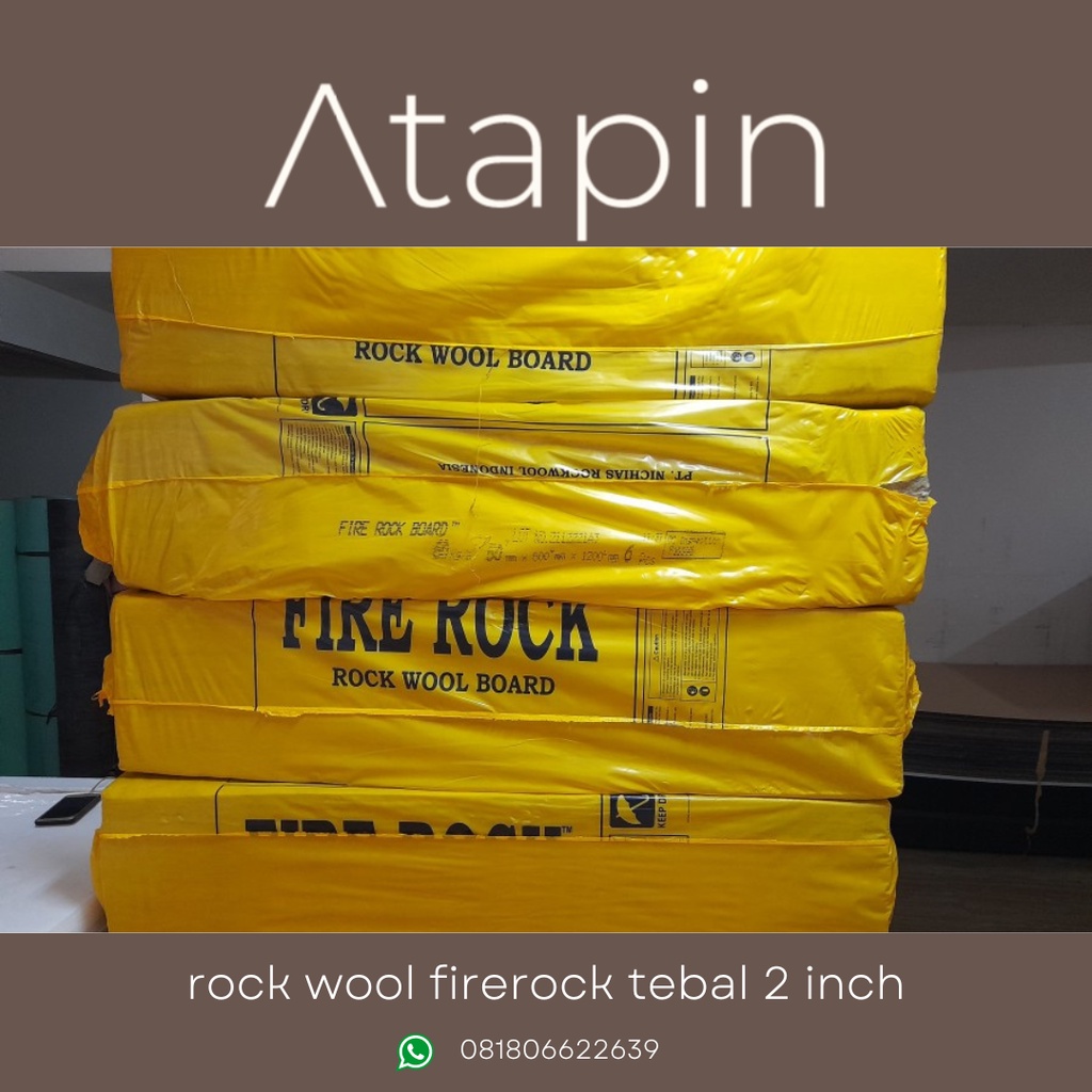 Jual Rockwool 2 inch 50mm 120cm x 60cm / Rockwool 1 Bal Isi 6 Slab | Shopee Indonesia