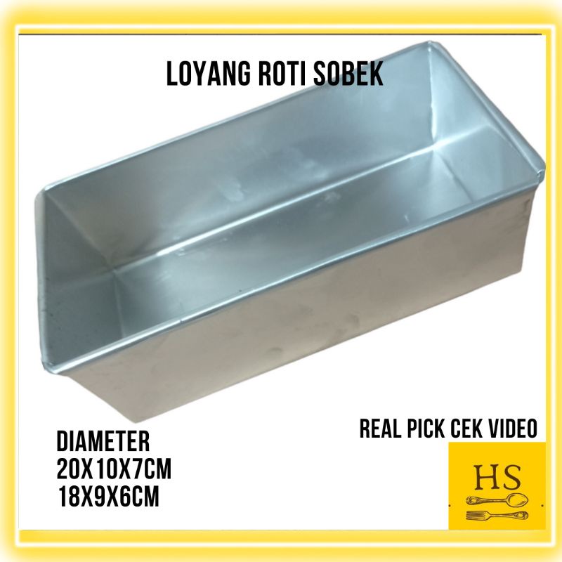 Jual Loyang roti sobek / Roti tawar 20x10x7cm 18x9x6cm alumunium ...
