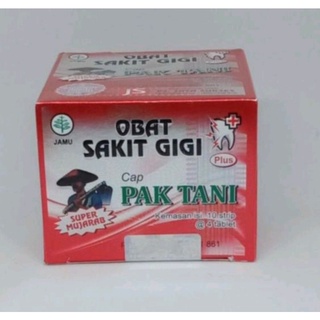 Jual OBAT SAKIT GIGI CAP PAK TANI (10 saset) | Shopee Indonesia