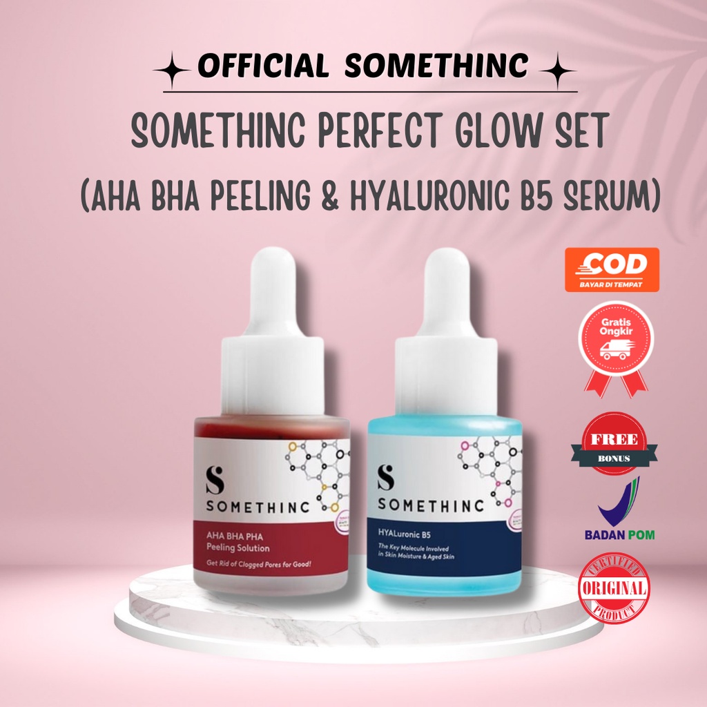 Jual SOMETHINC Perfect Glow Sister Set AHA BHA PHA Peeling Solution ...