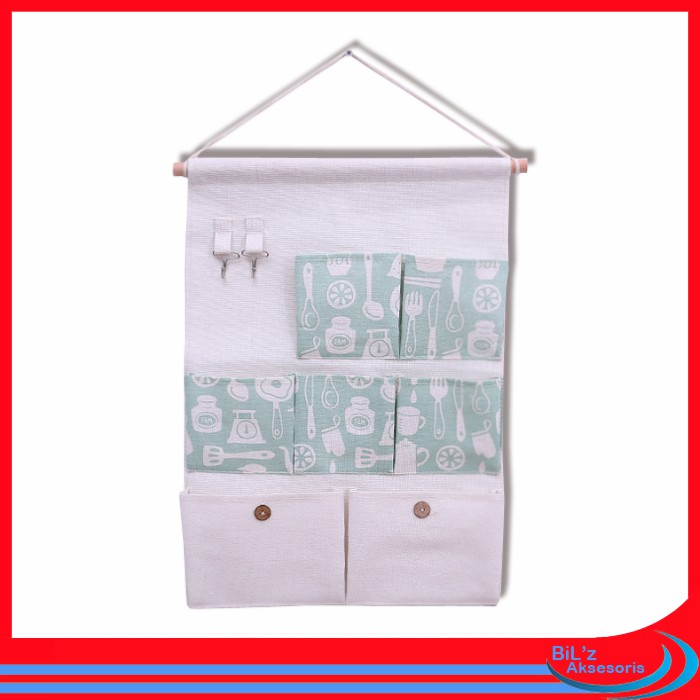 Jual D777 SALE Pouch gantung 7 SEKAT gantungan Storage bag Tas gantung ...