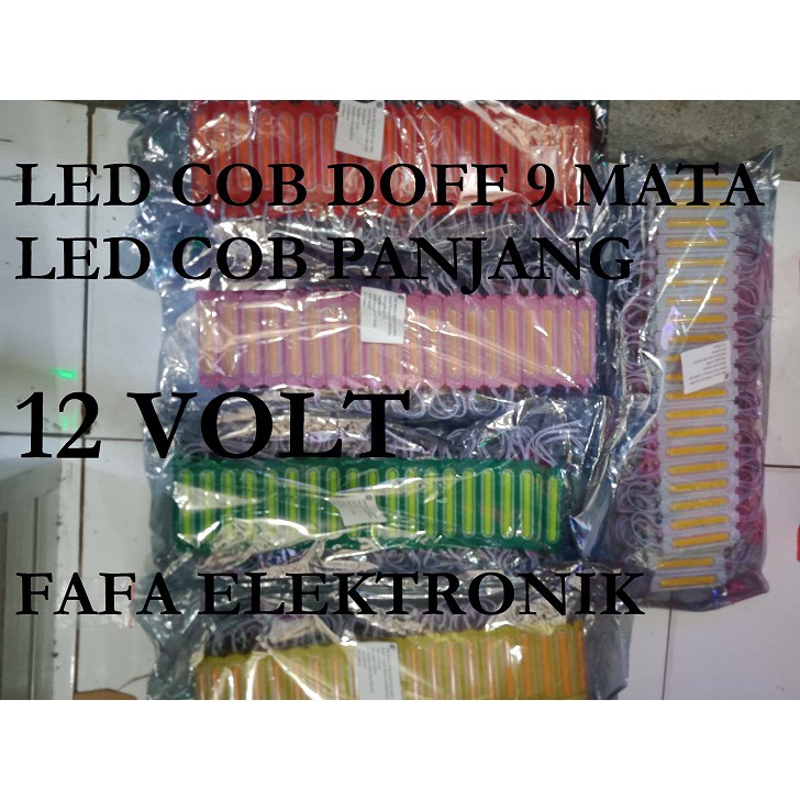 Jual Lampu led cob doff bening panjang led cob doff 9 mata 12 volt lampu kolong led kolong mobil ...
