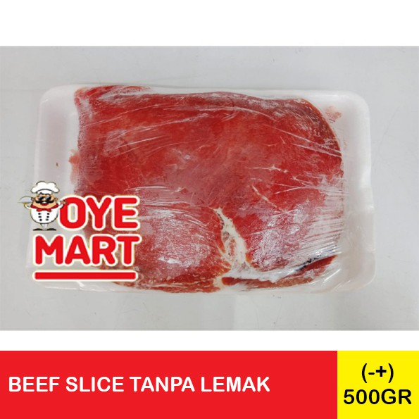 Jual BEEF SLICE 1MM 500GR/KNUCKLE BEEF/DAGING SAPI IRIS TANPA LEMAK ...