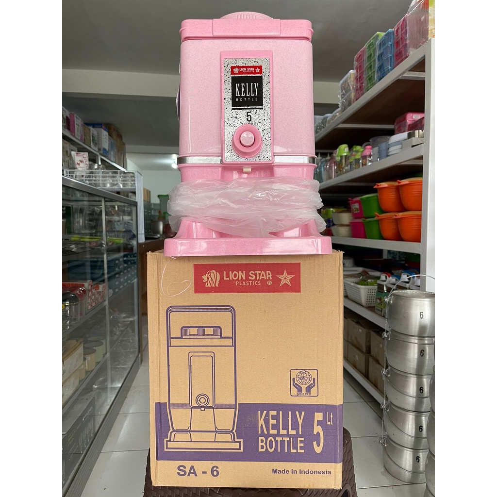 Jual Drink Jar Kelly Bottle Lion Star 5Liter/Tempat Minum/Penyimpanan air panas dan dingin ...