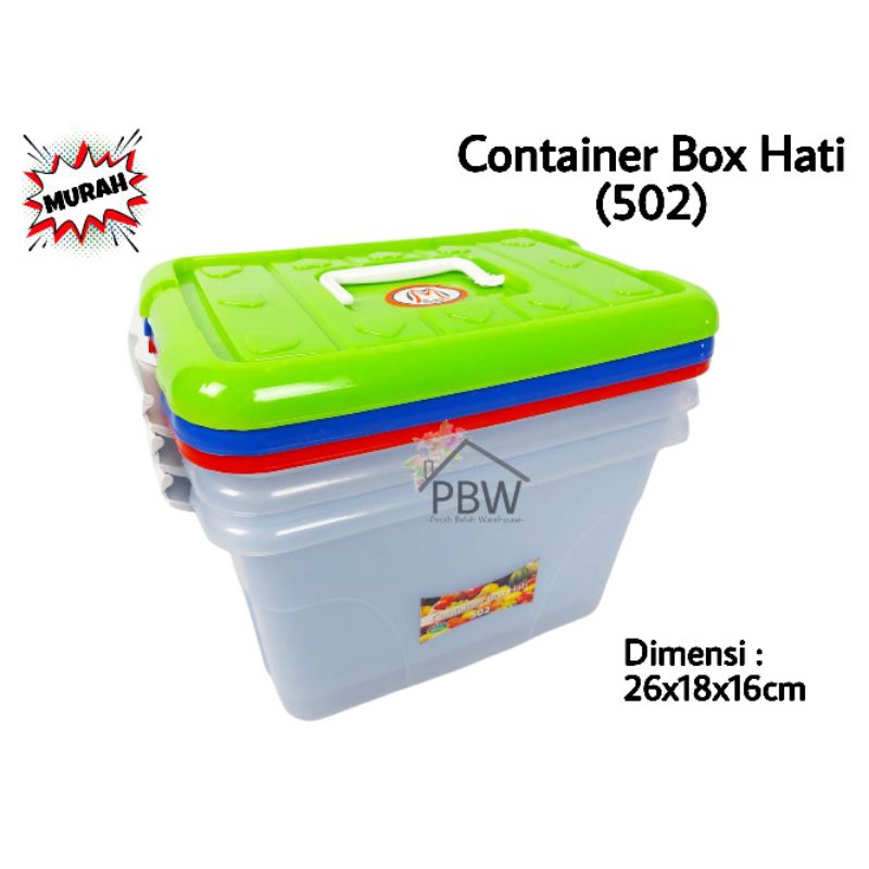Jual Container Box Hati 502 Plastik Mikiwa / Container Mini Plastik ...