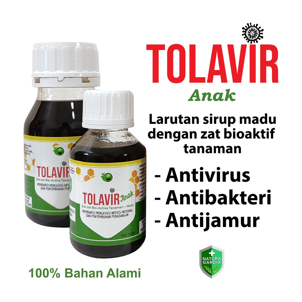 Jual TOLAVIR Anak - Sirup Madu Antivirus | Obat Pencernaan & Pernafasan ...