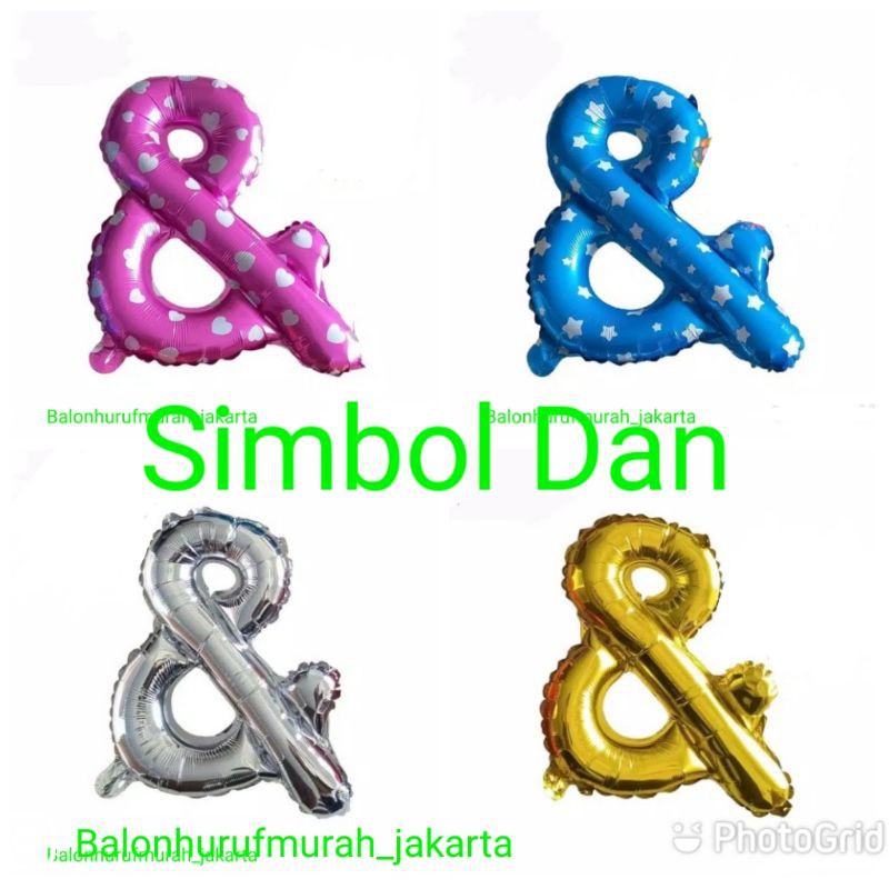Jual Balon huruf/angka Simbol & ukuran 40cm | Shopee Indonesia