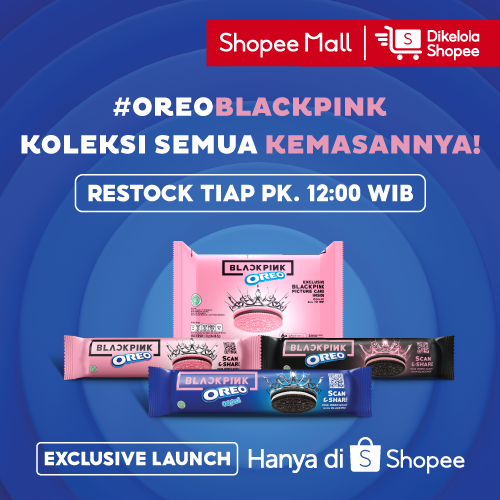 Oreo x Blackpink di Shopee | Restock Setiap Pk. 12.00 WIB